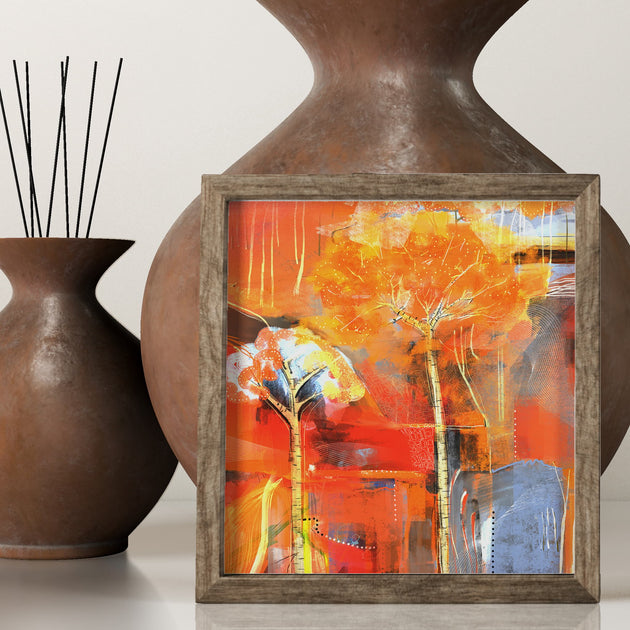 Abstract Autumn, Fall Colors Oil Painting | le d’ARTe – le d'ARTe